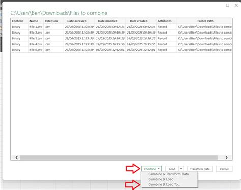 Import Multiple Excel Or Csv Files In To Excel Using Power Query