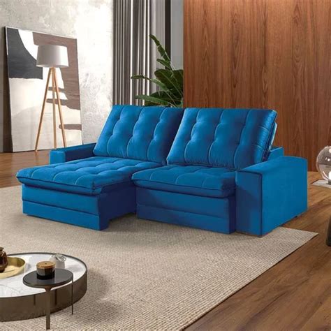 Estofado Lexus 230 Veludo Paris Azul C Castanho Mercadolivre