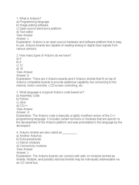 Arduino Pdf Arduino Microcontroller