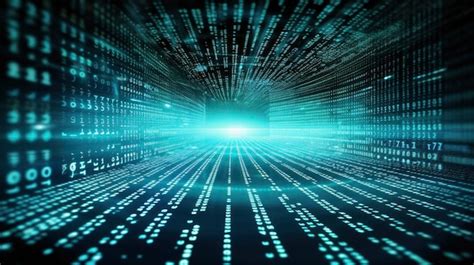 Premium Photo An Abstract Digital Background With Binary Code And Ai