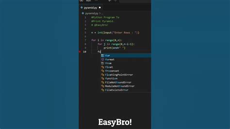 Python Interview Question Code To Print Pyramid Pattern Easybro