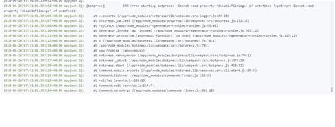 Bug Cannot Read Property Disablefilelogs Of Undefined · Issue 324