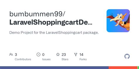 Github Bumbummen99laravelshoppingcartdemo Demo Project For The