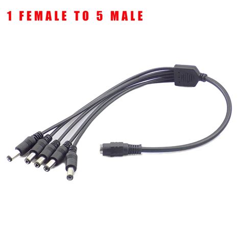 PCS V DC Female To Male Power Adapter Splitter Way Cable Connector Mm Mm Plug For