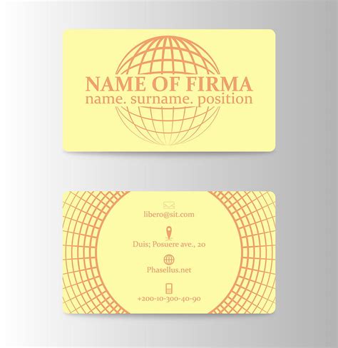 우아한 템플릿 명함 벡터 Eps Ai Uidownload