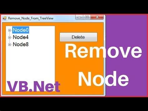 VB Net Tutorial How To Remove Treeview Selected Node In VB Net