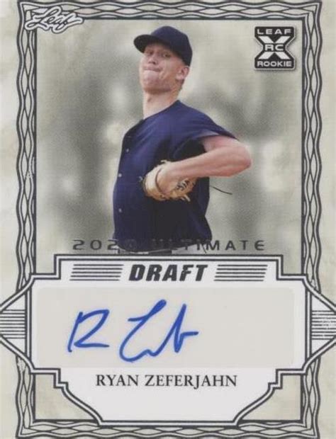 2020 Leaf Ultimate Draft Ryan Zeferjahn Ba Rz1 Au Rc For Sale