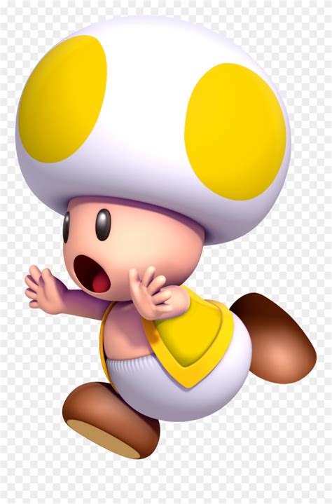 Nintendo Clipart Toad Mario Super Mario Yellow Toad Png Download