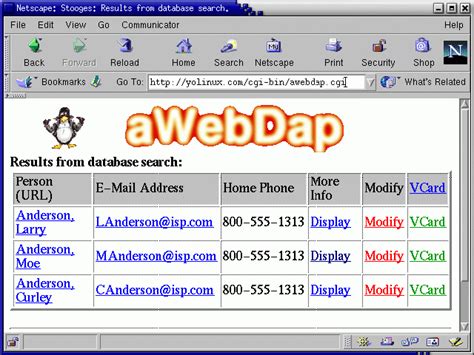 Linux Ldap Web Front End Tutorial Awebdap V17