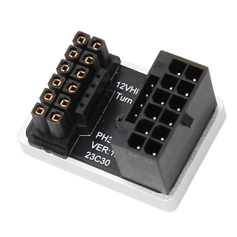 Gpu 16pin To 16pin U Turn 180 Degree Angle Pcie Connector Atx3 0 600w 12v Hpwr Power Adapter