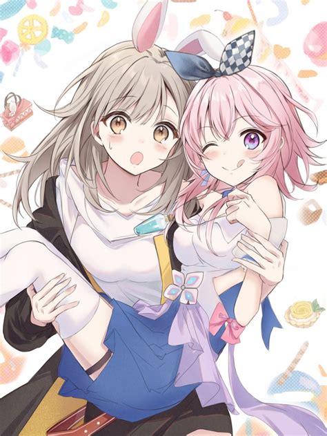 Trailblazer March Th And Stelle Honkai And More Drawn By Gangshangguang Smjy Danbooru