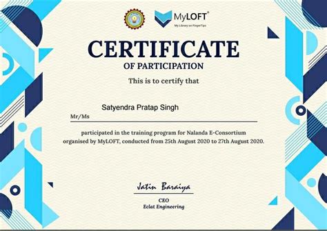 Myloft Aktu Certification सत्यवचन Satyendra Pratap Singh