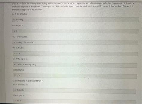 Solved Write A Program Whose Input Is A String Which