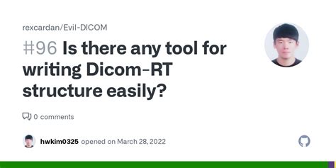 Is There Any Tool For Writing Dicom Rt Structure Easily · Issue 96 · Rexcardanevil Dicom · Github