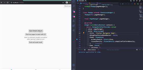 [web] losing url state after hot restart · issue 79241 · flutter flutter · github