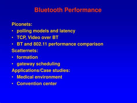 Ppt Bluetooth Performance Powerpoint Presentation Free Download Id