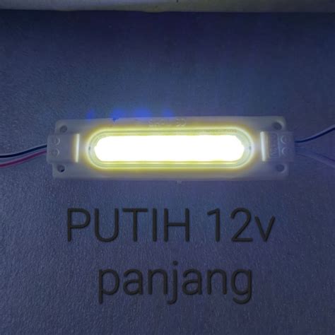 Jual Lampu Led Modul Cob 6818 12v Warna Biru Blue 2 4w 12 Volt 6 Led Mata Putih OBY27 Shopee