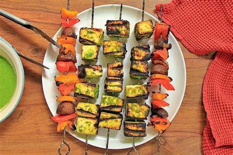 Green Goddess Paneer Skewers Aroma And Essence