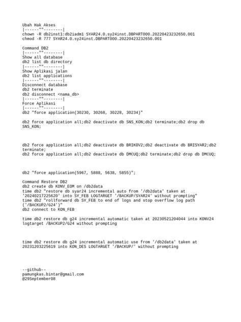 db2 restore step pdf