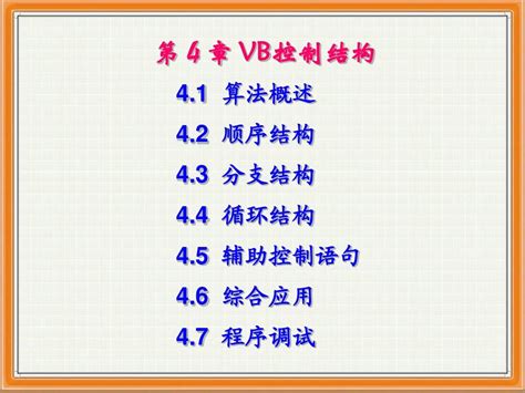 第04章 vb程序控制结构 word文档在线阅读与下载 无忧文档