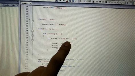 sorting names in alphabetical order c program youtube