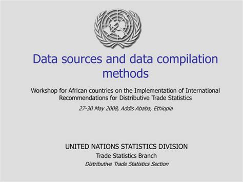 data sources and data compilation methods