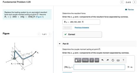 Solved Fundamental Problem 429 2 Of 6 Review Determine The