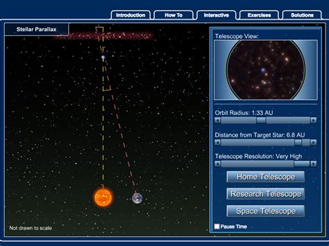 Stellar Parallax Interactive Interactive For 9th Higher Ed Lesson