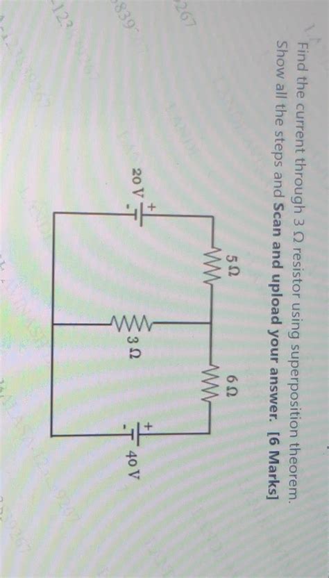 Solved Find The Current Through 3Ω Resistor Using