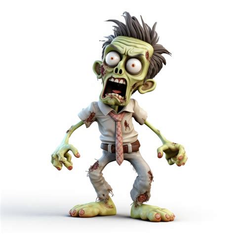grotesque zombie cartoon highly realistic 3d animator monsters