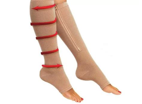 Open Toe Zipper Compression Socks
