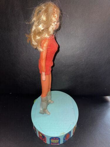 Live Action Barbie With Stage 1970s Mattel With Record Clean Condition