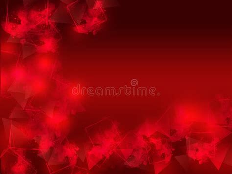 Red Abstract Background With Square Geometric Shape Stock Illustration