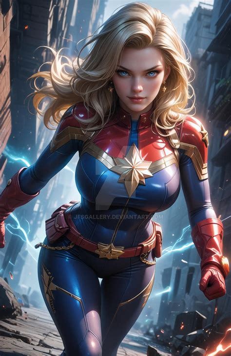 Ai Captain Marvel Mcu By Jfsgallery On Deviantart