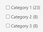 Checkbox Category Filter ImpleCode