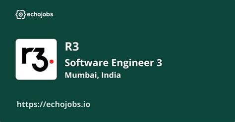 R3 Is Hiring Software Engineer 3 Digital Currencies Mumbai India