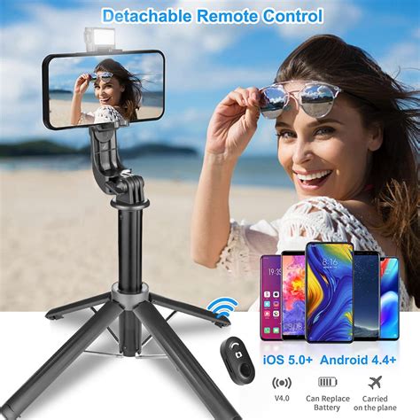 Selfie Stick Riseofle Phone Tripod And 180cm Aluminum All In One