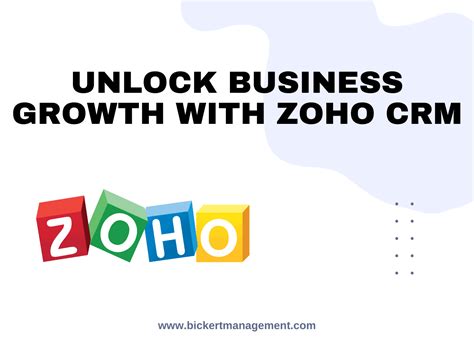 Unlock Business Growth With Zoho Crm Powerful Crm Software Bickert Management Inc