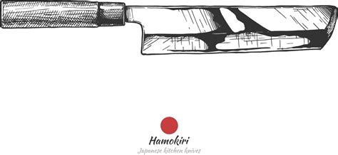 Chefs Knife Outline Set Royalty Free Vector Image