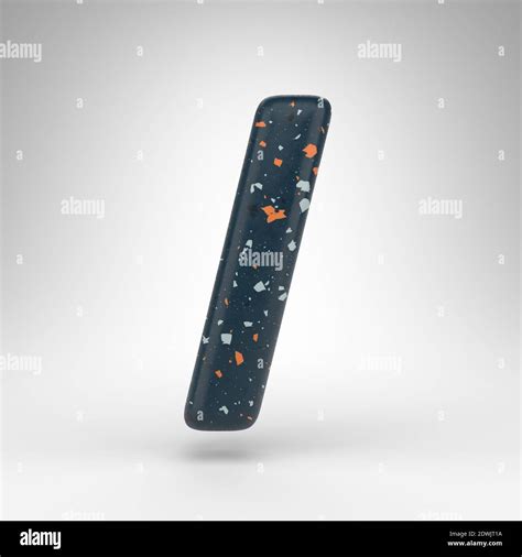 Forward Slash Symbol On White Background 3d Rendered Sign With Blue