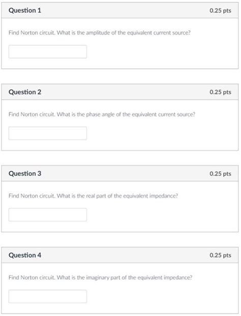 Solved Find Norton Equivalent Circuit Find Norton Circuit