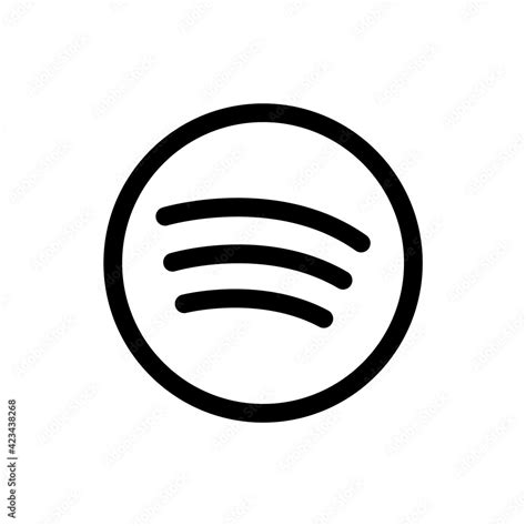 Spotify Icon Vector From Social Media Logos Concept Thin Line
