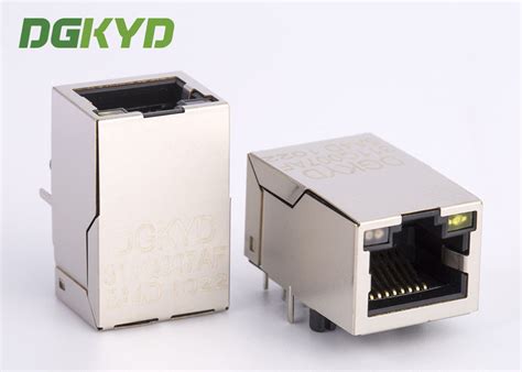 Metal Shielded Gigabit Ethernet Rj45 Single Port Magnetics Connector