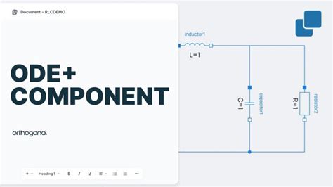 Ode Plus Tutorial Building A Modelica Electrical Circuit With Component App Orthogonal