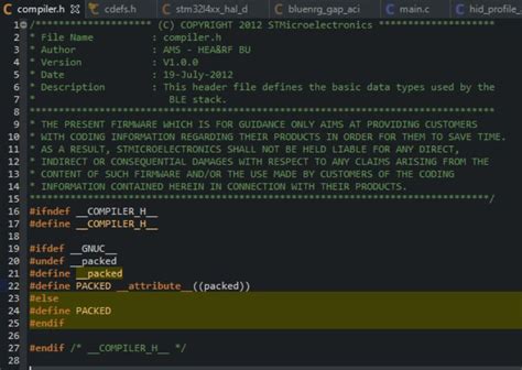 [bluenrg Ms] X Cube Ble1 Stack Code Messes Up Pa Stmicroelectronics Community