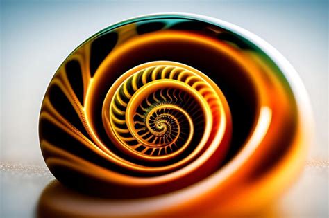 Premium Ai Image Snails Spiral Shell