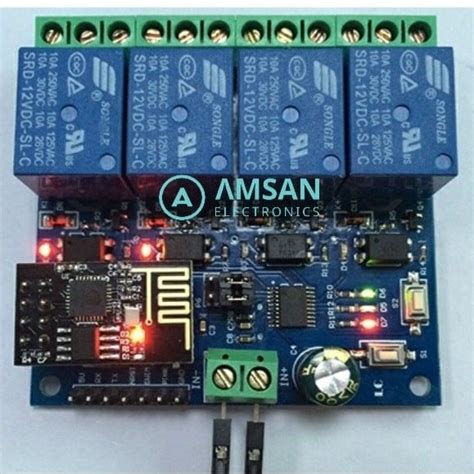 Relay Channel WiFi DC V ESP ESP Module For IOT Smart Home AMSAN ELECTRONICS