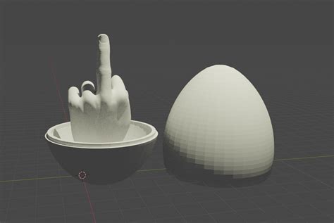Middle Finger Easter Egg By Assassinzilla123 Download Free Stl Model