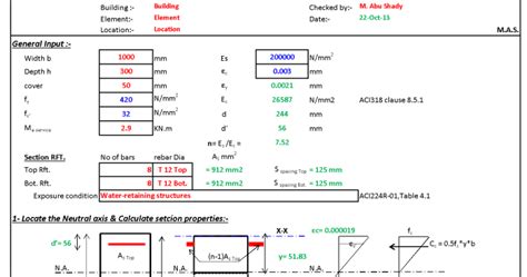 Mohamed Abushady P E Pmp Aci 350m‐06 Andaci 224r‐01flexural Crack Width Calculation For