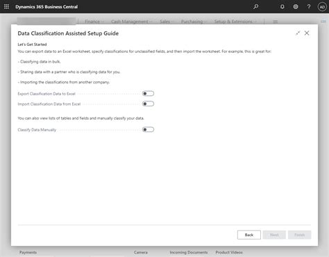 Data Classification In Microsoft Dynamics 365 Business Central
